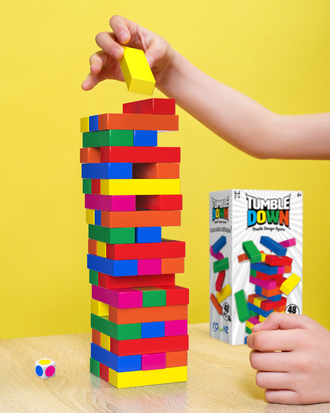 Tumble Down- Renkli (Plastik Denge Oyunu) - Joker Games